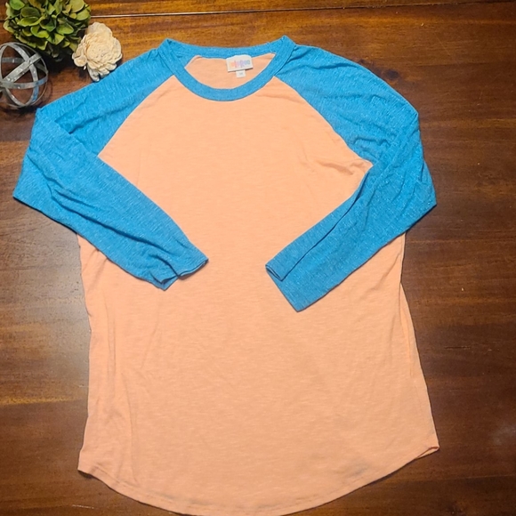 LuLaRoe | Tops | Lularoe Randy 34 Sleeve Tee In Peachteal | Poshmark